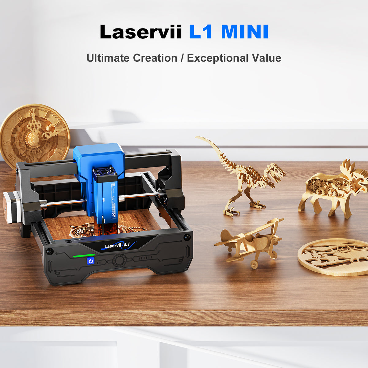 Laservii L1 3W Mini Laser Engraving Machine - Portable Desktop Laser ...